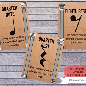 Music Poster Pack, Music Classroom, Music Room Decor, Music Room Art ...