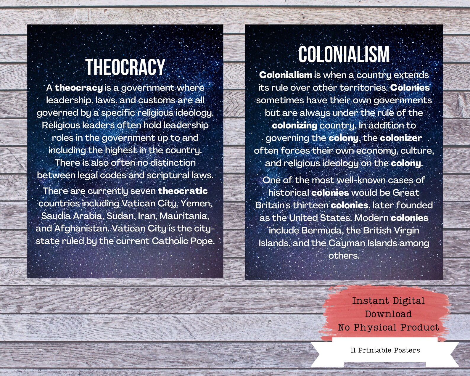 Types of Government Posters, History Poster, Social Studies, History ...
