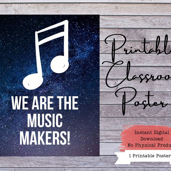 Music Classroom Poster - Etsy Canada