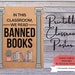 Banned Books Poster, Banned Books Art, Book Classroom Decor, English ...