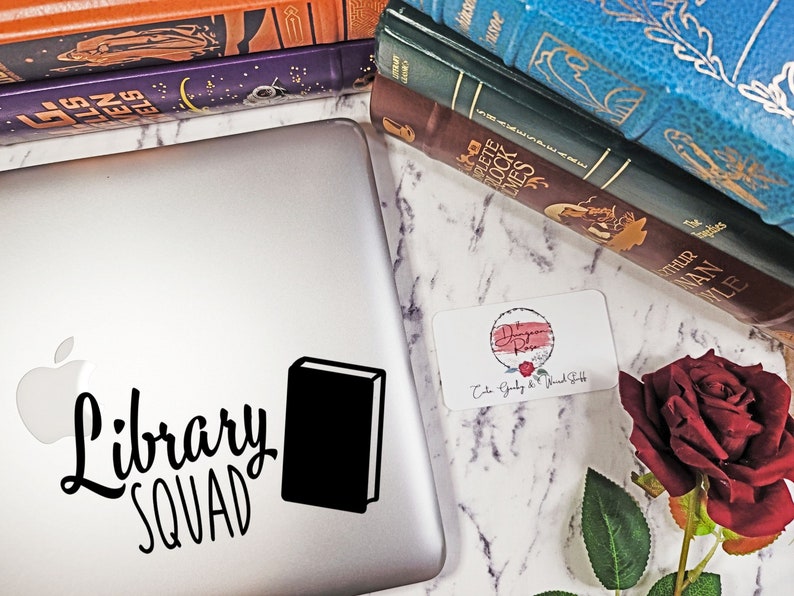 Library Squad Decal Librarian Sticker Librarian Gift | Etsy
