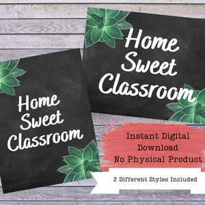 Home Sweet Classroom, Class Poster, Classroom Signs, Classroom Posters ...