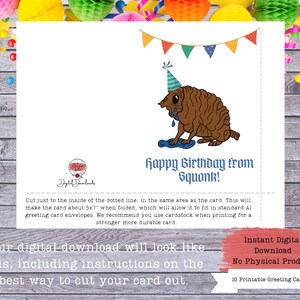 Cryptid Birthday, Birthday Card Set, Cryptid Hunter, Weird Cards ...