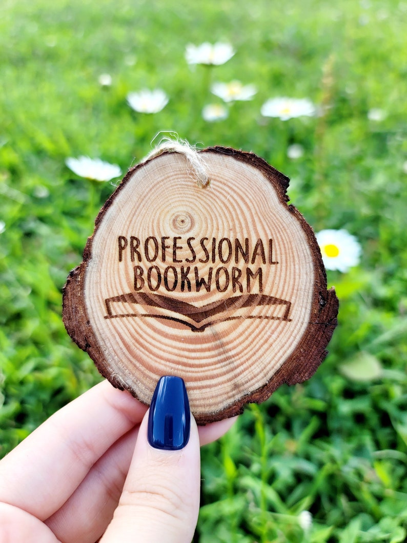 Professional Bookworm Wooden Ornament Geek Ornament Nerd - Etsy