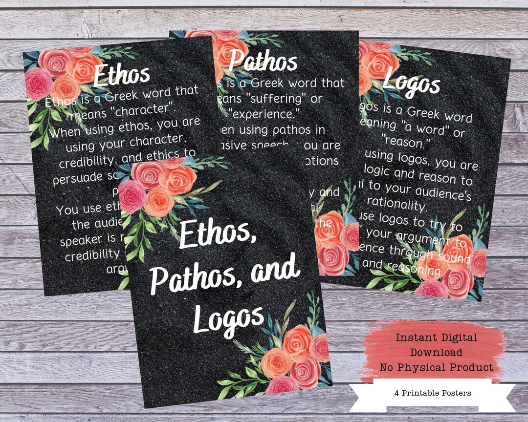 Ethos Pathos Logos, Aristotle Poster, Essay Writing, Classroom ...