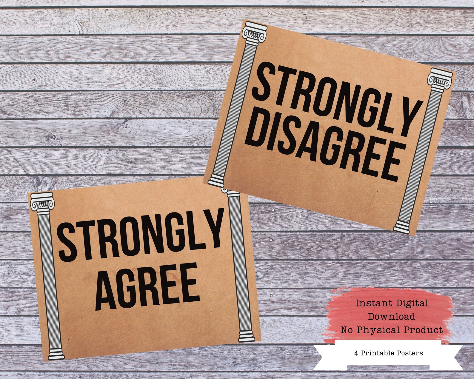 Four Corners Activity Posters, 4 Corners Activity, Classroom Discussion ...