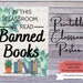 Banned Books Poster, Banned Books Art, Book Classroom Decor, English ...