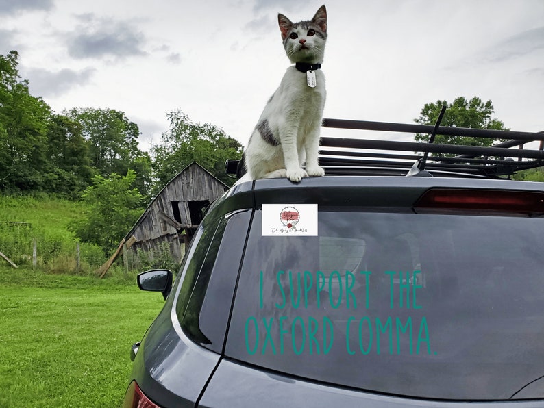 Oxford Comma Sticker Librarian Sticker ELA Teacher Sticker | Etsy