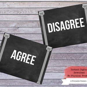 Four Corners Activity Posters, 4 Corners Activity, Classroom Discussion ...