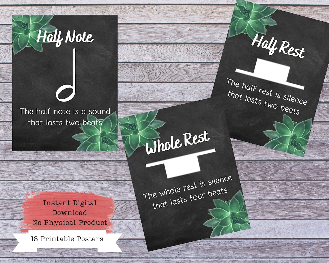 Music Poster Pack Music Classroom Music Room Decor Music | Etsy