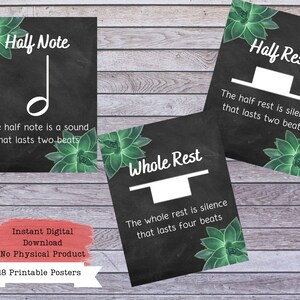 Music Poster Pack, Music Classroom, Music Room Decor, Music Room Art ...