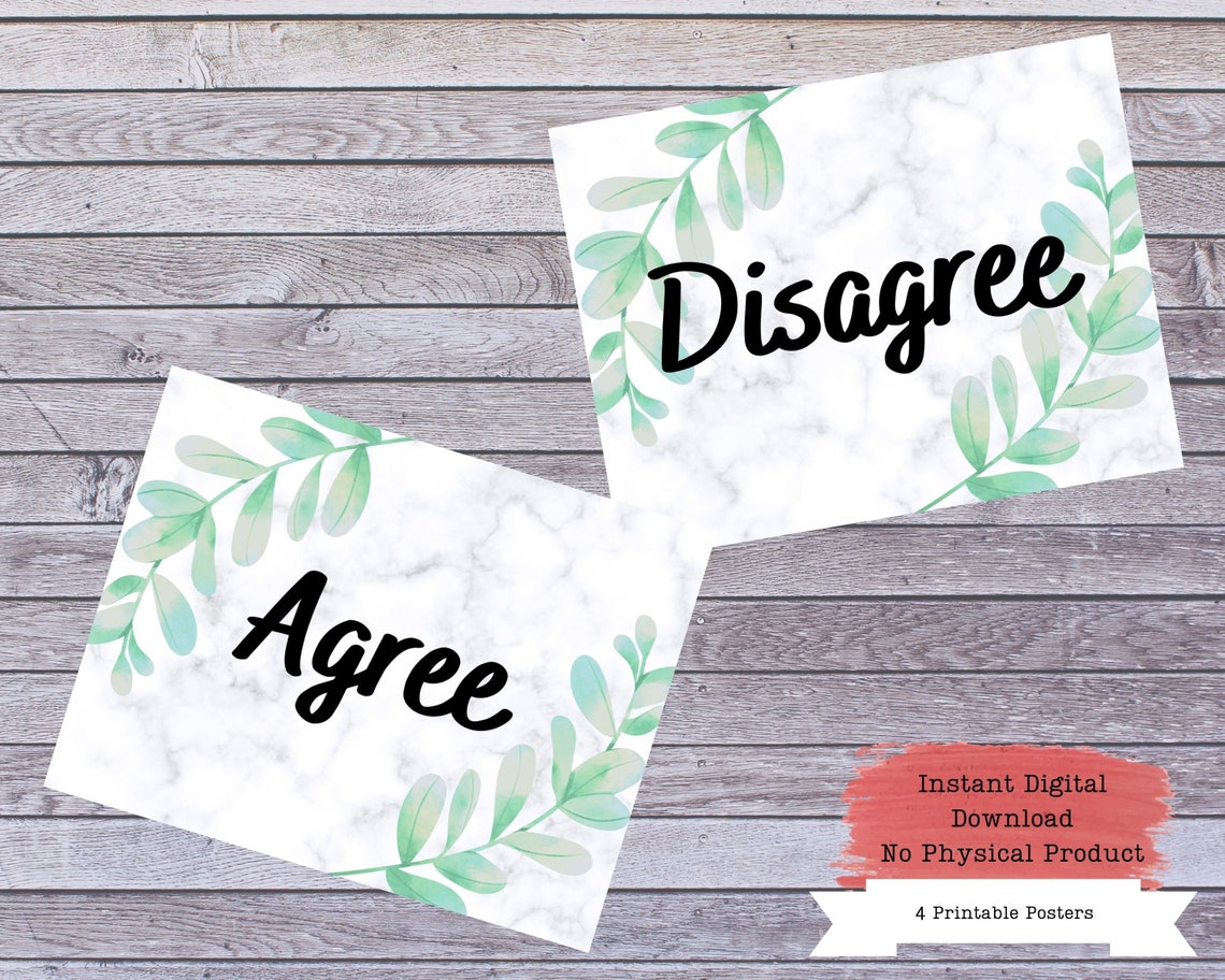 Four Corners Activity Posters 4 Corners Activity Classroom - Etsy