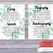 Nonfiction Literary Genres Printable Poster Set, Literary Posters ...