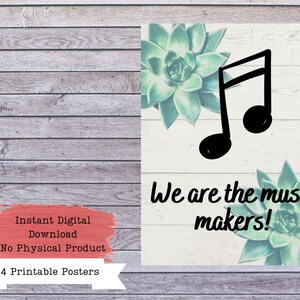 Music Maker Poster, Music Room Art, Music Room Decor, Music Classroom ...