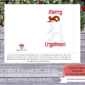 Sheepsquatch, Cryptid Cards, Printable Cards, Cryptid Christmas ...