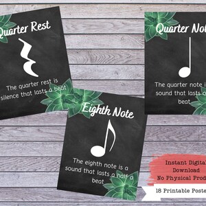Music Poster Pack, Music Classroom, Music Room Decor, Music Room Art ...