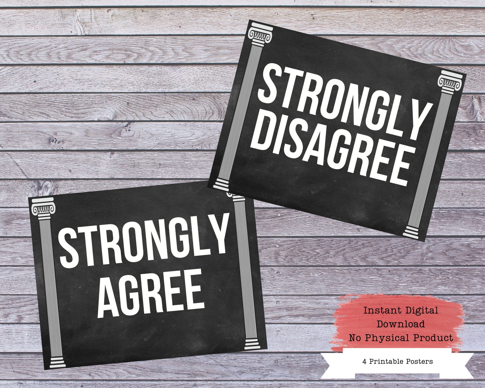 Four Corners Activity Posters, 4 Corners Activity, Classroom Discussion ...
