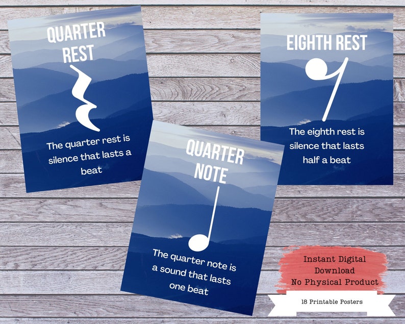 Music Poster Pack Music Classroom Music Room Decor Music - Etsy