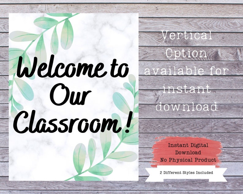 Welcome to Our Class Classroom Download Class Poster - Etsy