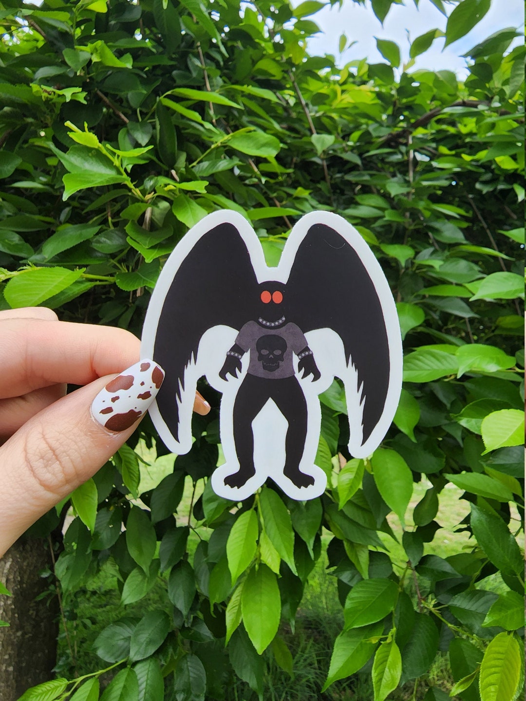 Emo Mothman Cryptid Sticker, Cryptid Art, Cryptid Lover Gift, Emo ...