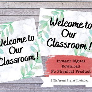 Welcome to Our Class, Classroom Download, Class Poster, Classroom Signs ...