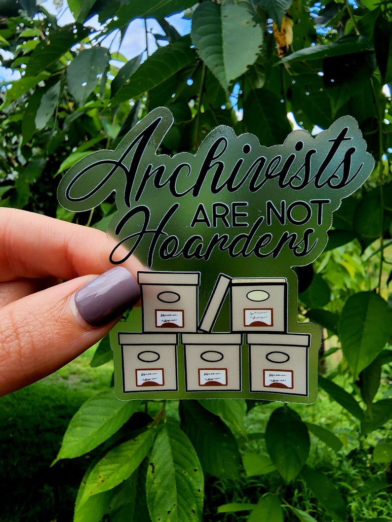 Archival Boxes Clear Sticker Archival Storage Archivist - Etsy