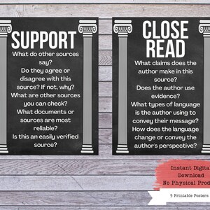 Think Like a Historian, History Decor, History Poster, Social Studies ...