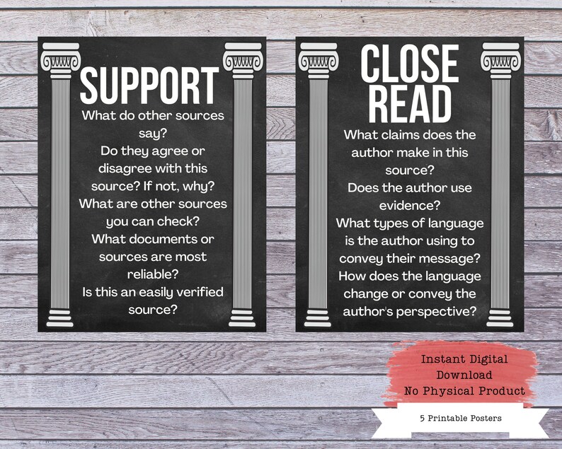 Think Like a Historian History Decor History Poster Social - Etsy