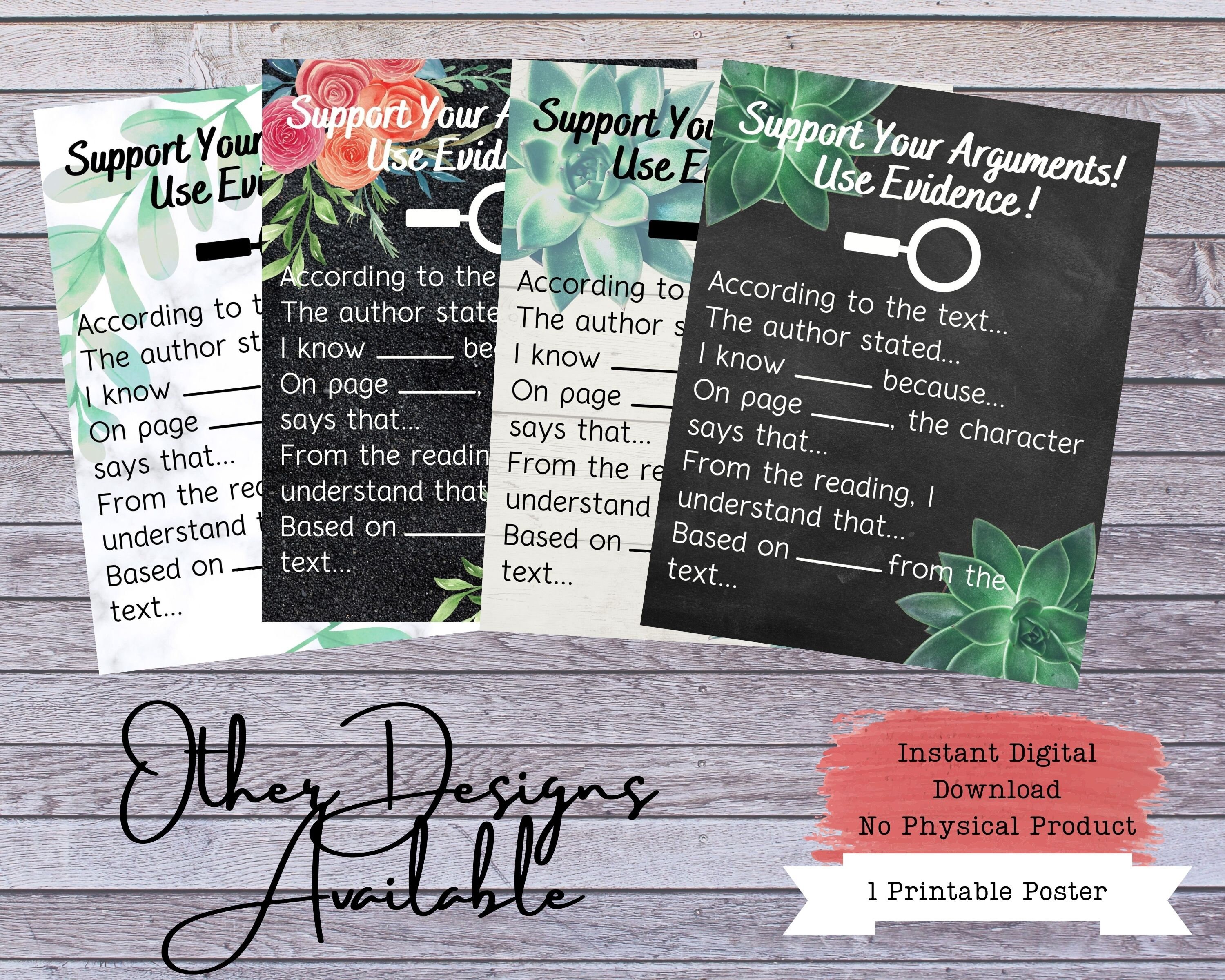 Literary Analysis, Classroom Printable, Teacher Poster, Literary Poster ...