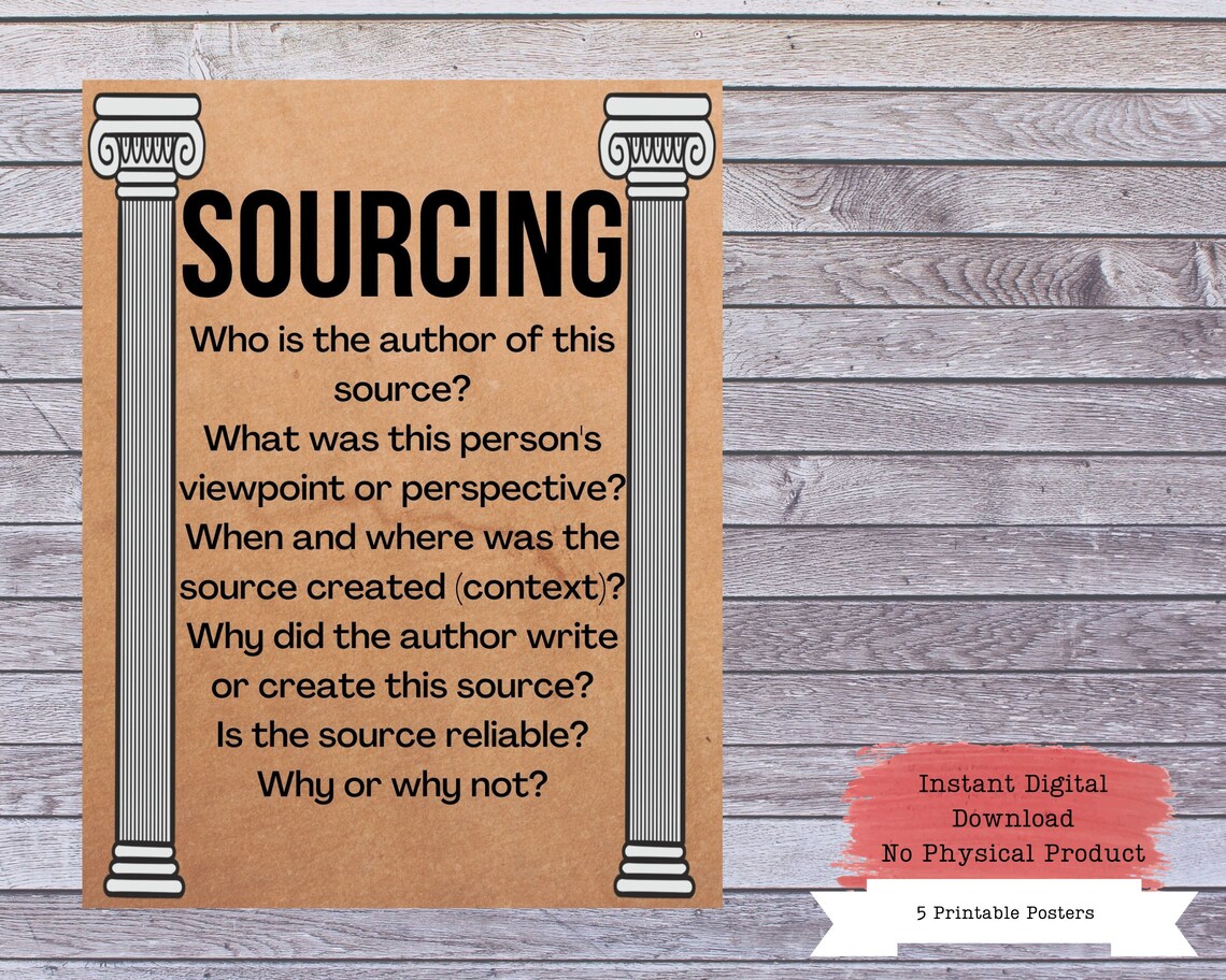 Think Like a Historian History Decor History Poster Social - Etsy