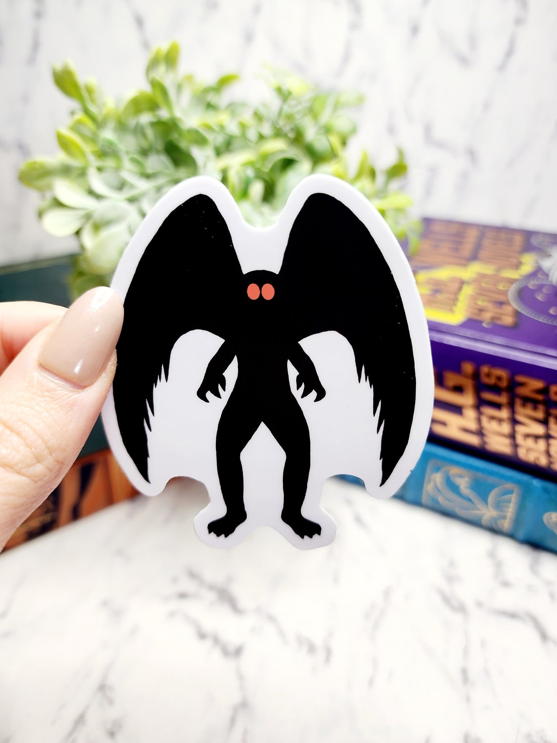Mothman Sticker Cryptid Art Cryptid Club Cryptid Decor - Etsy
