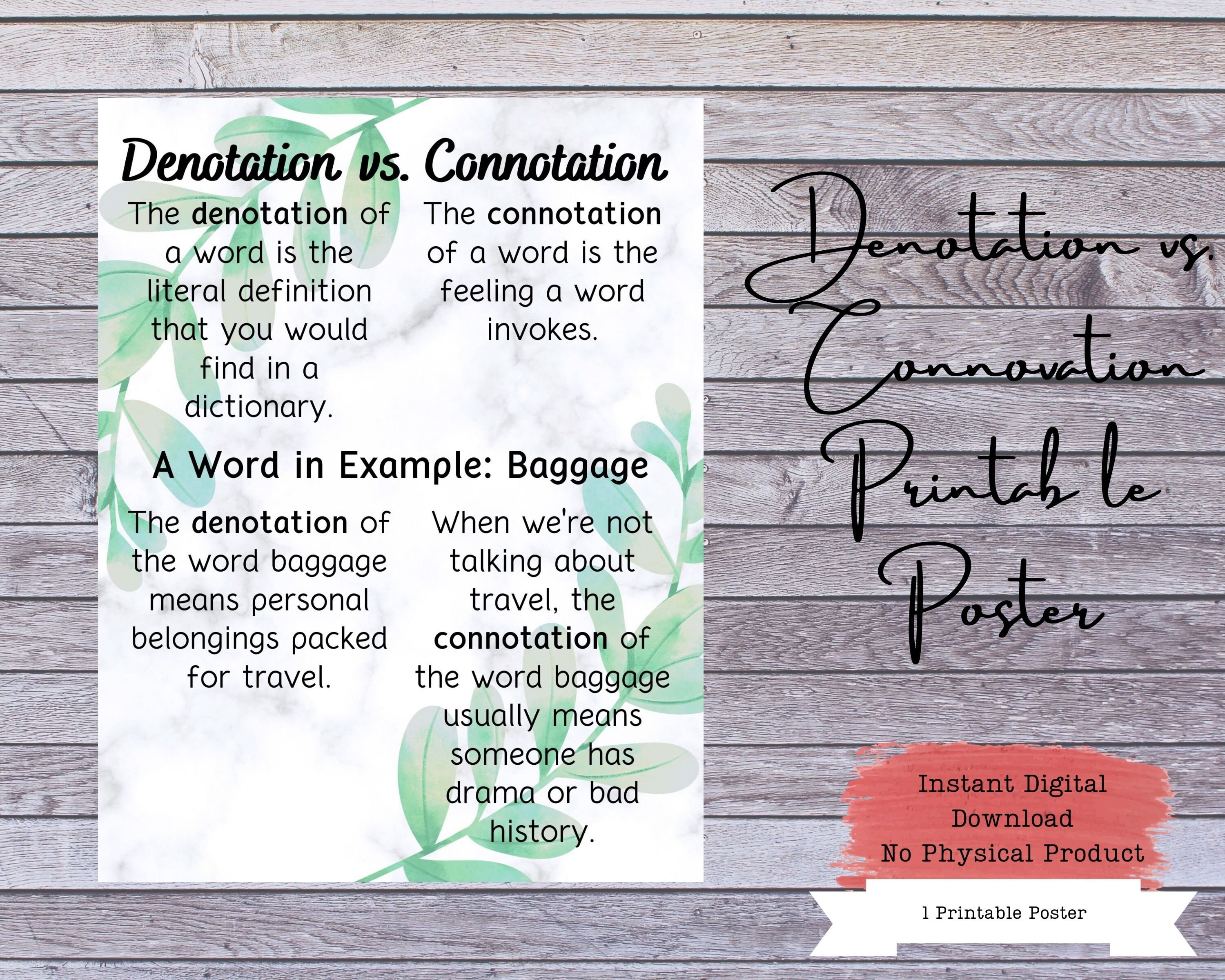 Denotation Examples For Kids