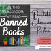 Banned Books Poster, Banned Books Art, Book Classroom Decor, English ...