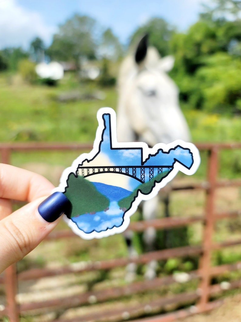 3 Inch WV Sticker WV State West Virginia New River Gorge - Etsy