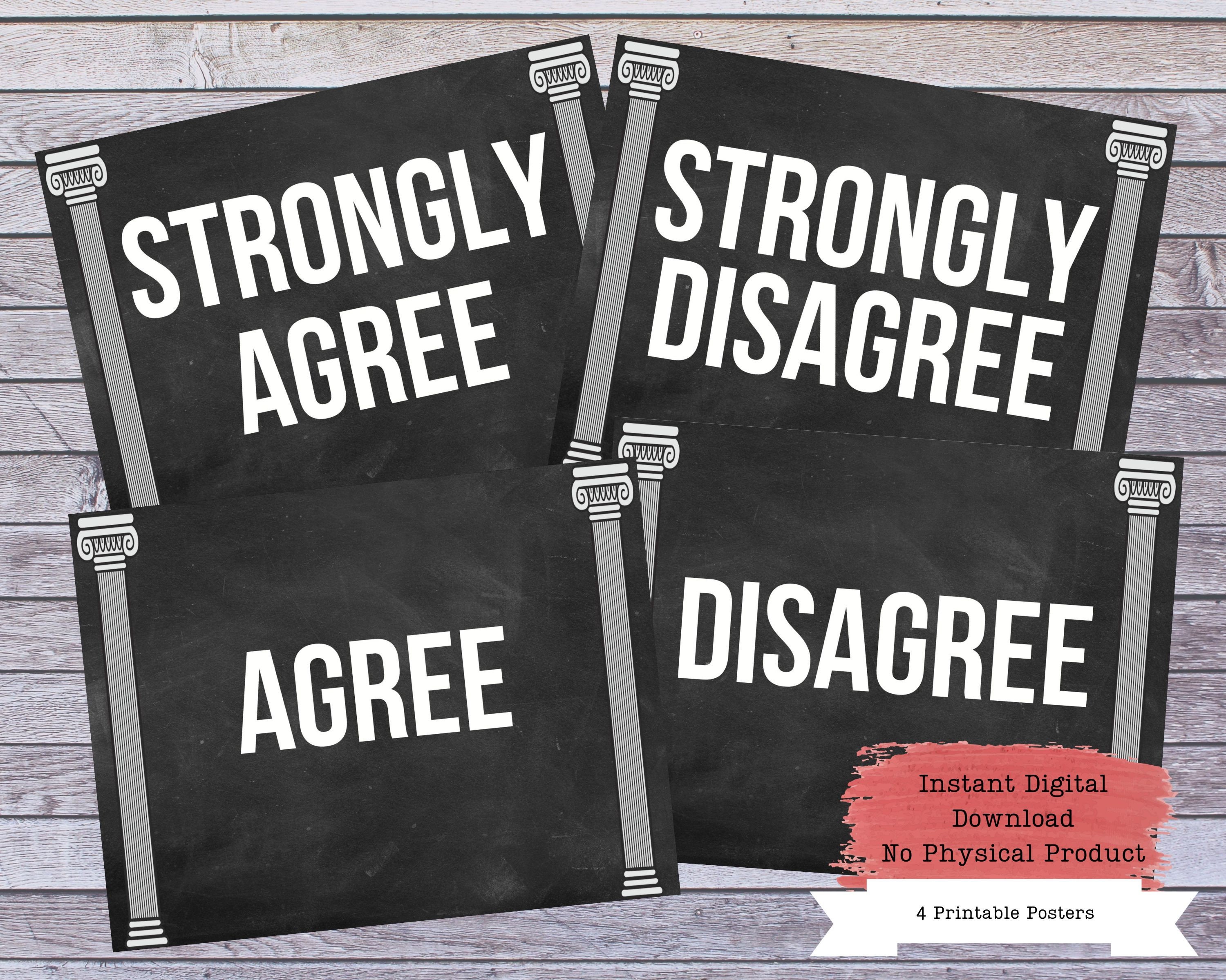 Four Corners Activity Posters, 4 Corners Activity, Classroom Discussion ...