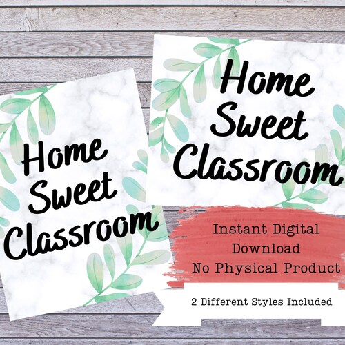 Home Sweet Classroom Class Poster Classroom Signs Classroom - Etsy