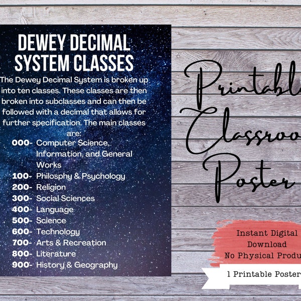Dewey Decimal System - Etsy