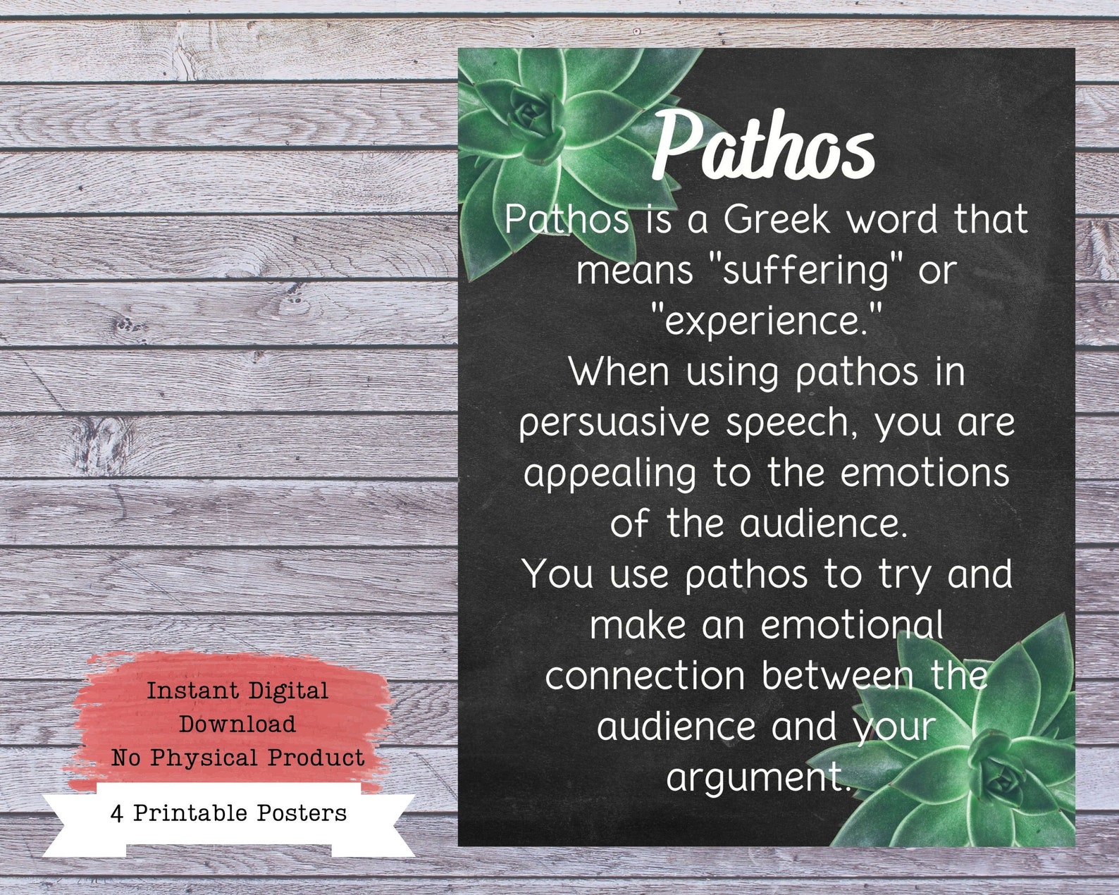 Ethos Pathos Logos Aristotle Poster Essay Writing Classroom | Etsy