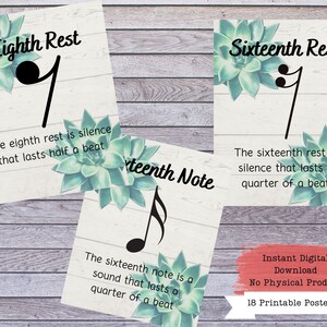 Music Poster Pack, Music Classroom, Music Room Art, Music Room Poster ...