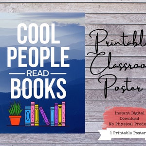 Read Books Poster, Reading Posters, Book Classroom Decor, English ...