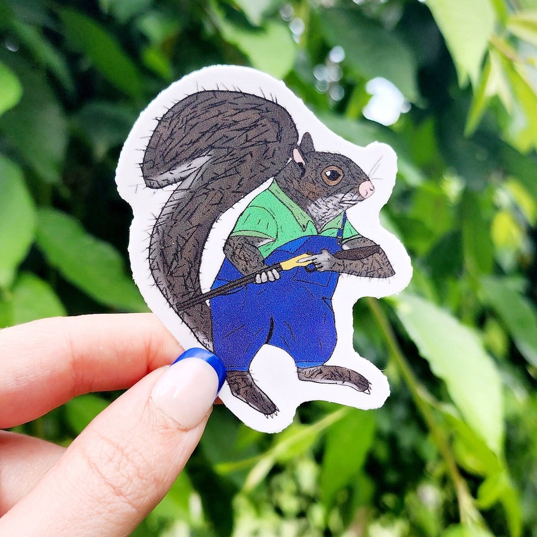 Redneck Squirrel Sticker, Hillbilly Squirrel, Appalachian Sticker ...