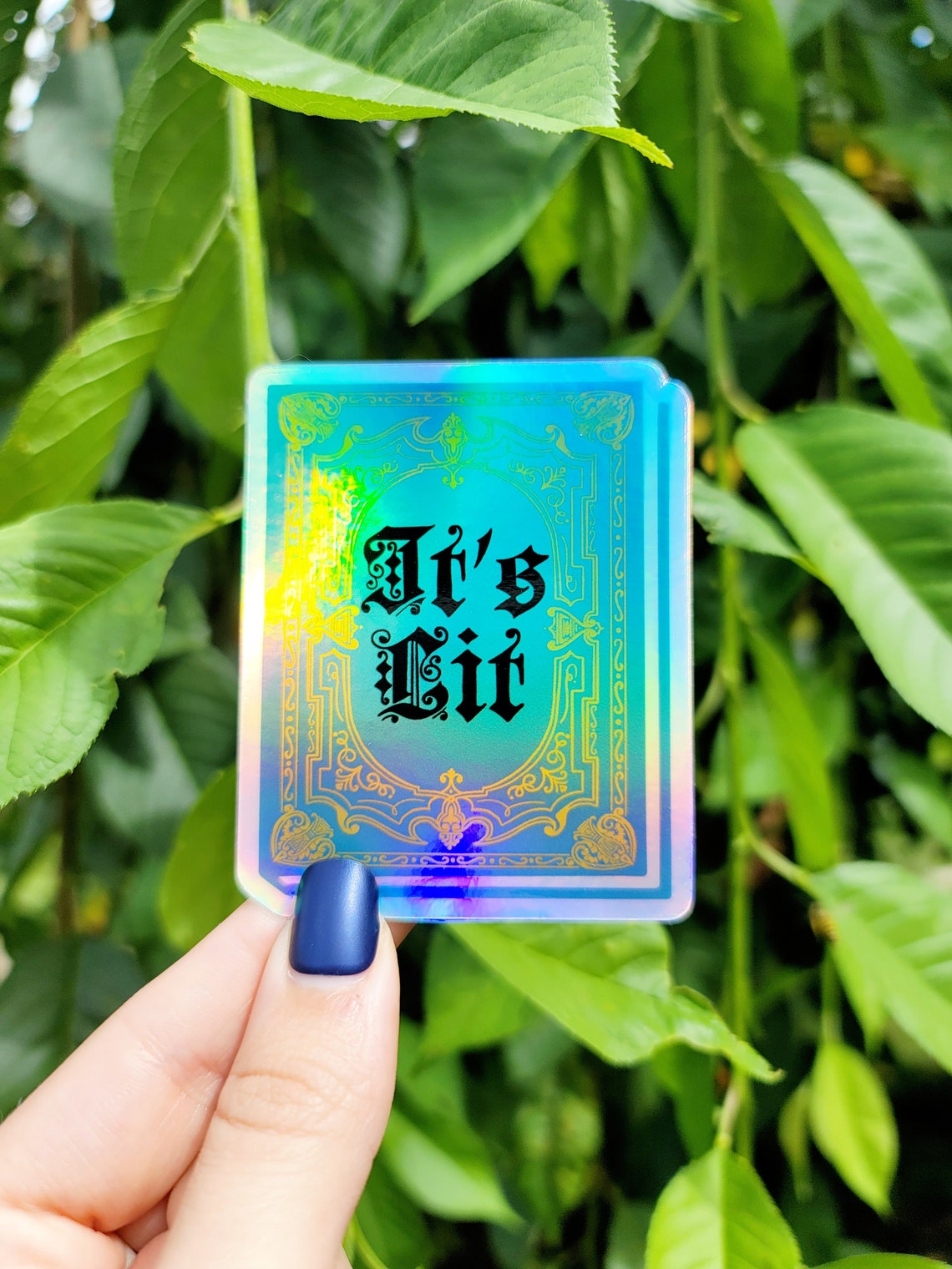 3 Inch It's Lit Sticker Holographic Sticker Book - Etsy