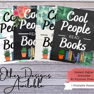 Read Books Poster, Reading Posters, Book Classroom Decor, English ...