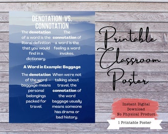 Connotation Poster - Etsy