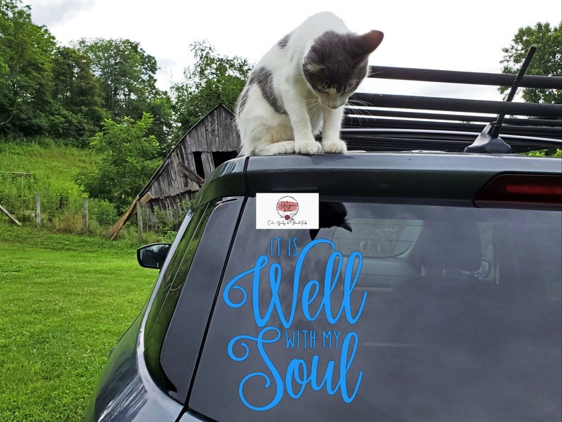 It is Well Sticker, Hymn Art, Hymn Gifts, Christian Car Decal ...
