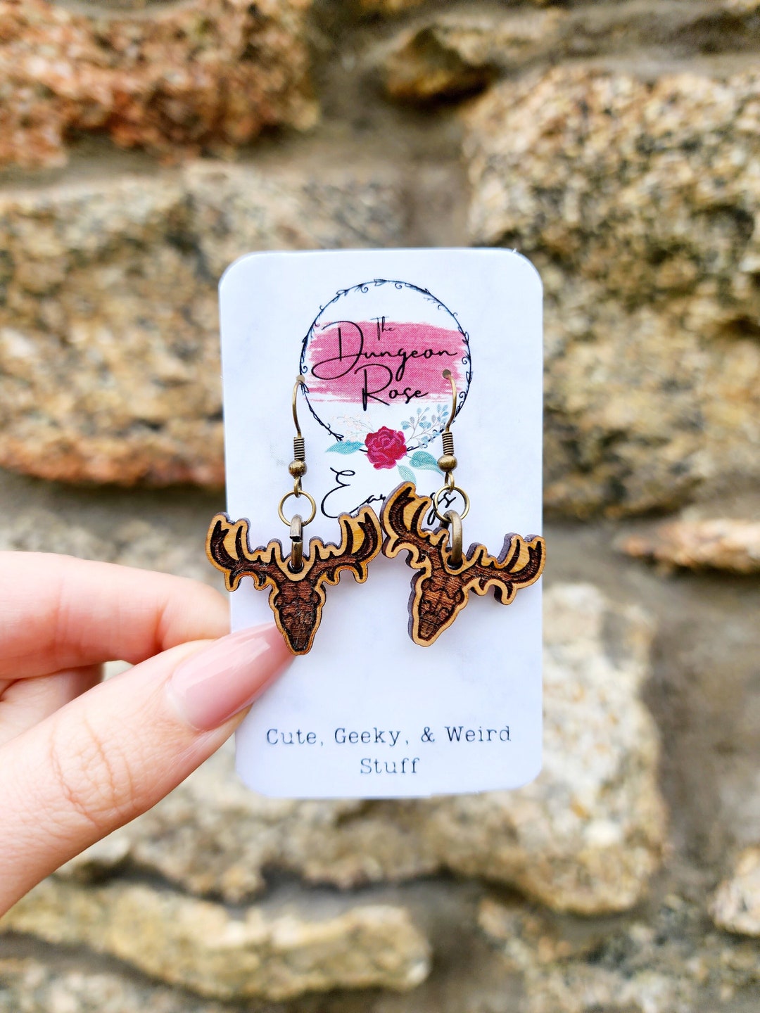 Wendigo Jewelry, Geek Earrings, Wendigo Art, Cryptid Core, Nerdy ...