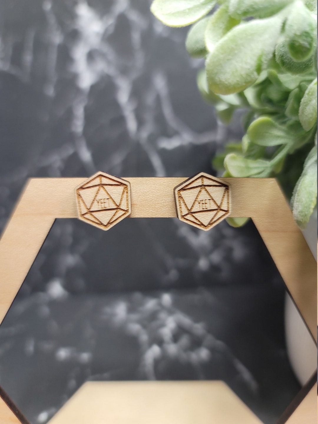 D20 Yeet Stud Earrings, D20 Dice Earrings, RPG Jewelry Gift, Geeky ...