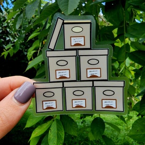Archival Boxes Clear Sticker, Archival Storage, Archivist Sticker ...