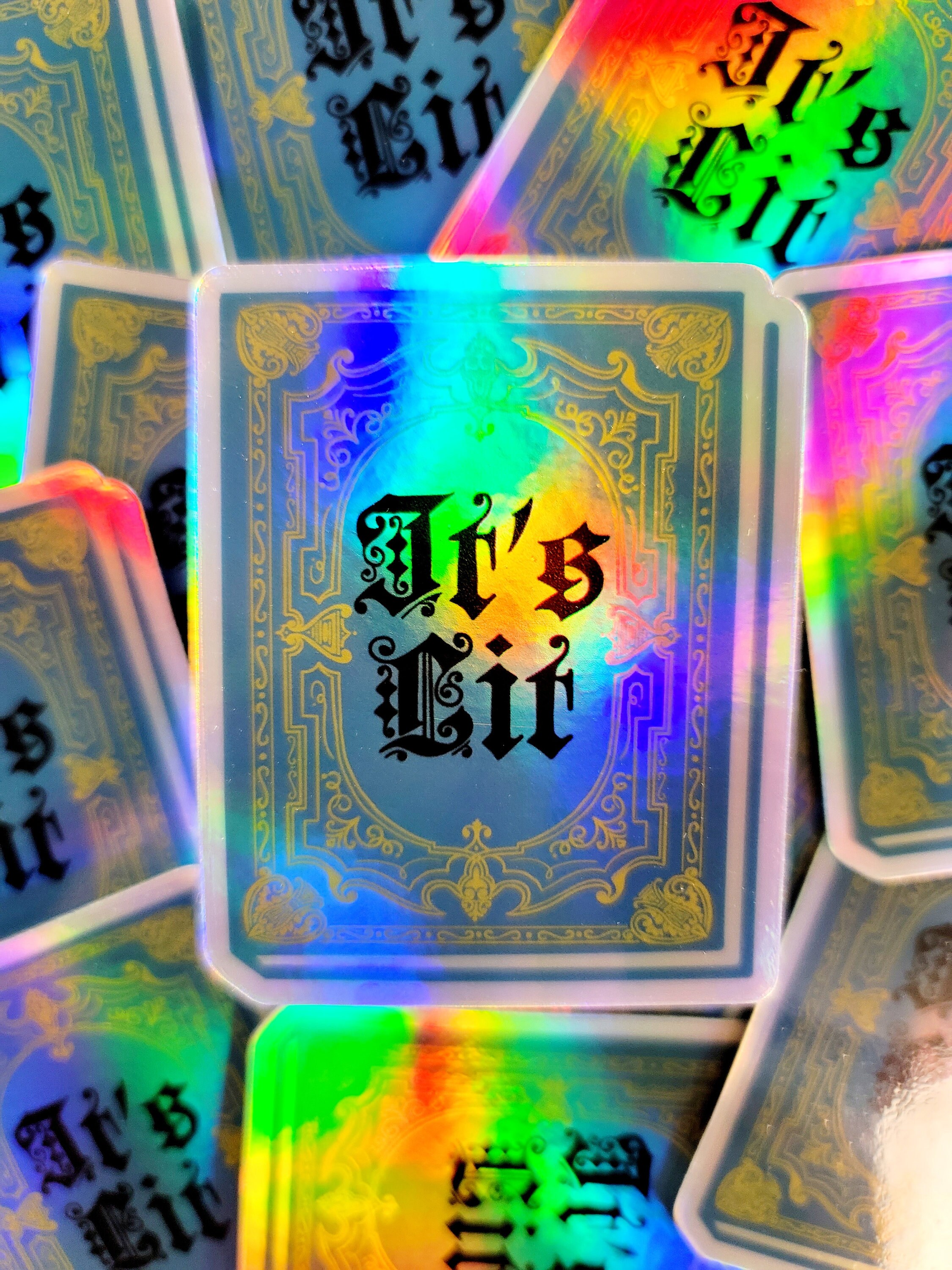3 Inch It's Lit Sticker Holographic Sticker Book - Etsy