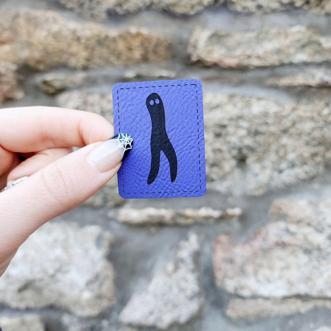 Smaller Iron on Leatherette Fresno Nightcrawler Patch, Cryptid Patch, Engraved Patch, Gift for ...